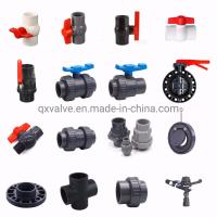China Sanitary Industry Thread PVC White Octagonal Compact Ball Valve Nominal Pressure Pn25 for sale