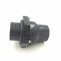 China Water Supply Gray Color PVC Swing Check Valve with ANSI Standard and DDCV Double Lobe for sale