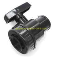 China Plastic PVC Single Union Ball Valve with ABS Handle ISO9001 Pn10 in Middle East Market for sale