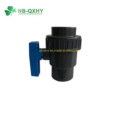 China Normal Temperature PVC Single Double Union Ball Valve Plastic Valves for Irrigation for sale