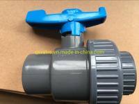 China Normal Temperature PVC Single Double Union Ball Valve Plastic Valves for Irrigation for sale