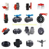 China Irrigation UPVC Single Union Fixed Ball Valve Pn10 Pn16 Channel Straight Through Type for sale