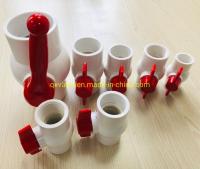 China Irrigation UPVC Single Union Fixed Ball Valve Pn10 Pn16 Channel Straight Through Type for sale