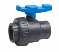 China DIN ANSI BS Standard PVC Ball Valves White Single Double Union for America Main Market for sale