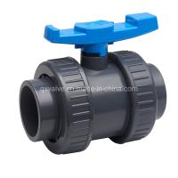 China DIN ANSI BS Standard PVC Ball Valves White Single Double Union for America Main Market for sale