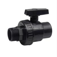 China Fixed Ball Valve PVC Single True Union Male Female Thread DIN ANSI Certificate SGS for sale