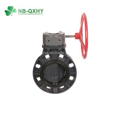 China Water Industrial Usage PVC Manual Butterfly Valve with Handle Gear/Lever Performance for sale