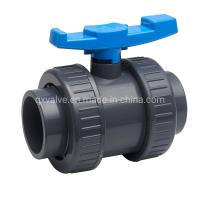 China ISO9001 Certificate Manual Driving Mode PVC True Union Ball Valve DIN ANSI Standard for sale