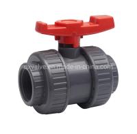 China ISO9001 Certificate Manual Driving Mode PVC True Union Ball Valve DIN ANSI Standard for sale