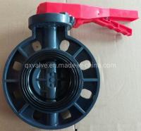 China EPDM Rubber Seal Material Customized Plastic UPVC PVC Butterfly Valve with Lever-Type for sale