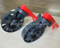 China EPDM Rubber Seal Material Customized Plastic UPVC PVC Butterfly Valve with Lever-Type for sale