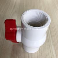 China Supply Flexible Ball Valve Connection Form Glue DIN ANSI Plastic PVC Threaded Valve for sale