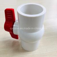 China Water Irrigation PVC DIN ANSI Plastic Compact Ball Valve Channel Straight Through Type for sale