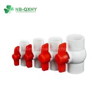 China Chemical Industry PVC Ball Valve with Straight Through Type and Socket Thread End for sale