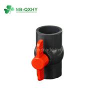 China Chemical Industry PVC Ball Valve with Straight Through Type and Socket Thread End for sale