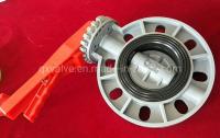 China ANSI 4 Inch Wafer Type CPVC Plastic Butterfly Valve Pn10 for Chemical Flow Management for sale