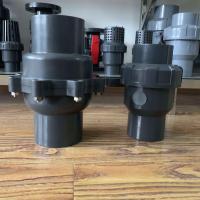 China QX Standard PVC Pipe Union Check Valve for Efficiently-Designed Irrigation Water Supply for sale