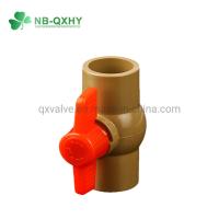 China 2 Inch White PVC Compact Ball Valve with ANSI Standard Low Temperature Compatibility for sale
