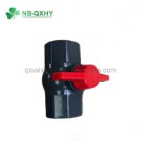 China 2 Inch White PVC Compact Ball Valve with ANSI Standard Low Temperature Compatibility for sale