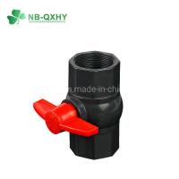 China Manual Blow-Down Valve Red Long Handle Black Thread PVC Octagonal Ball Valve for Pool for sale