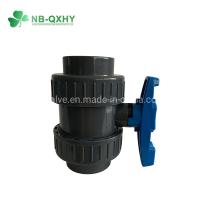 China DIN ANSI All Sizes Plastic Valve PVC Compact Ball Valve with 21/2