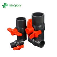 China Manual Driving Mode PVC UPVC 1 prime prime Ball Valve for Water Distribution Pipeline for sale
