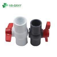 China Manual Driving Mode PVC UPVC 1 prime prime Ball Valve for Water Distribution Pipeline for sale