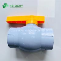 China Manual Operation 2 Inch Porcelain White PVC Ball Valve for Durable and High Thickness for sale