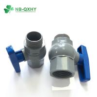 China 1-1/2 prime prime Blue Long Handle Male Female Threaded PVC Octagonal Ball Valve Pn25 for sale