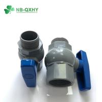 China 1-1/2 prime prime Blue Long Handle Male Female Threaded PVC Octagonal Ball Valve Pn25 for sale