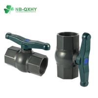 China Plastic Water Butterfly Handle PVC Octagonal Female/Male Ball Valve for Water Supply for sale