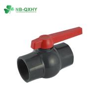China Plastic Water Butterfly Handle PVC Octagonal Female/Male Ball Valve for Water Supply for sale