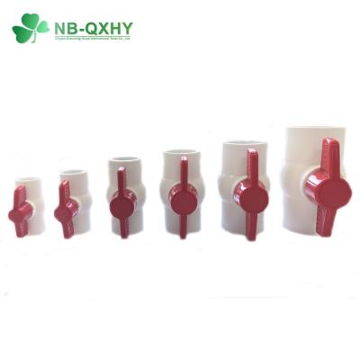 China Manual Driving Mode Thicken Water Valve PVC Valve Plastic Ball Valve for NPT Standard for sale