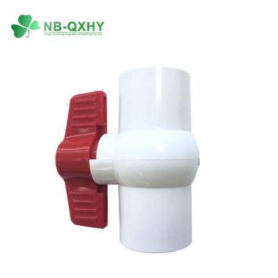 China Manual Driving Mode PVC Compact Ball Valve with Plastic Material Pool Valve Socket for sale