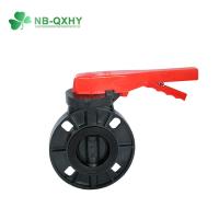 China Flange Connection PVC Butterfly Valve for Pressure Test Water Supply Valve by Gear Handle for sale