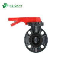 China Flange Connection PVC Butterfly Valve for Pressure Test Water Supply Valve by Gear Handle for sale