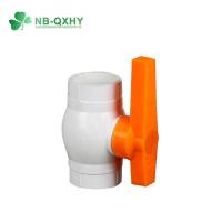 China Fixed Ball Valve for Water System PVC Plastic Yellow Handle Socket Straight Through Type for sale