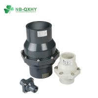 China Tubular Structure PVC Ball Check Valve for Reversing Flow Direction and Swing Spring for sale