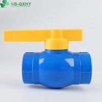 China Flexible Ball Valve for Water Supply Chinese Direct Supply Blue PVC Ball Valves Package for sale