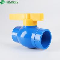 China Flexible Ball Valve for Water Supply Chinese Direct Supply Blue PVC Ball Valves Package for sale