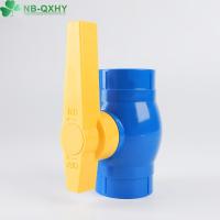 China Flexible Ball Valve for Water Supply Chinese Direct Supply Blue PVC Ball Valves Package for sale