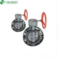 China Flange Connection Form DIN/BS/ANSI PVC Gear Type Butterfly Valve for Easy Installation for sale