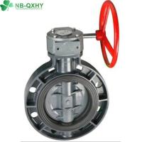 China Flange Connection Form DIN/BS/ANSI PVC Gear Type Butterfly Valve for Easy Installation for sale