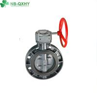China Flange Connection Form DIN/BS/ANSI PVC Gear Type Butterfly Valve for Easy Installation for sale