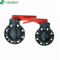 China Customized Plastic PVC/UPVC PVC Butterfly Valve for Water Media Standard DIN ANSI JIS for sale