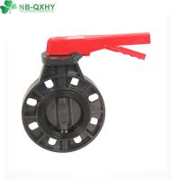 China Customized Plastic PVC/UPVC PVC Butterfly Valve for Water Media Standard DIN ANSI JIS for sale