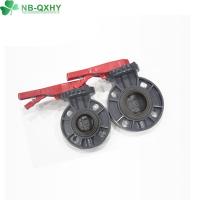China Customized Plastic PVC/UPVC PVC Butterfly Valve for Water Media Standard DIN ANSI JIS for sale