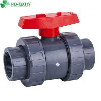 China Manual Driving Mode Fixed Ball Valve with PVC True Union Handles in Various Sizes for sale