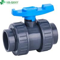 China Manual Driving Mode Fixed Ball Valve with PVC True Union Handles in Various Sizes for sale