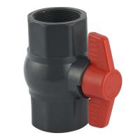 China Low Temperature NPT Plastic Products Control Valve PVC Compact Octangle Ball Valve for sale